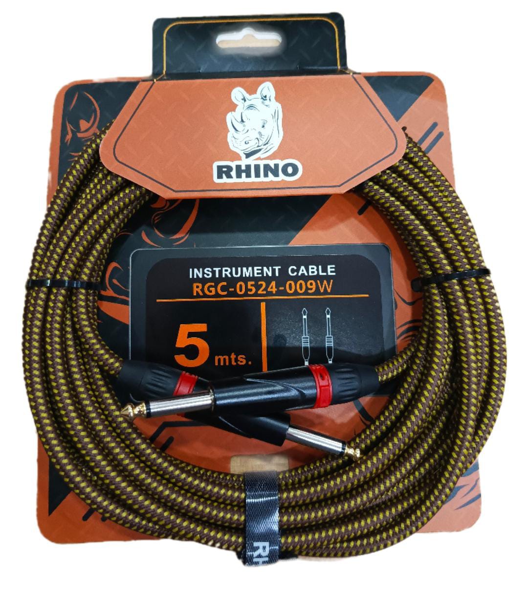 CABLE INSTRUMENTO RHINO RGC 0524 009W 5M SEDA – Musicasa