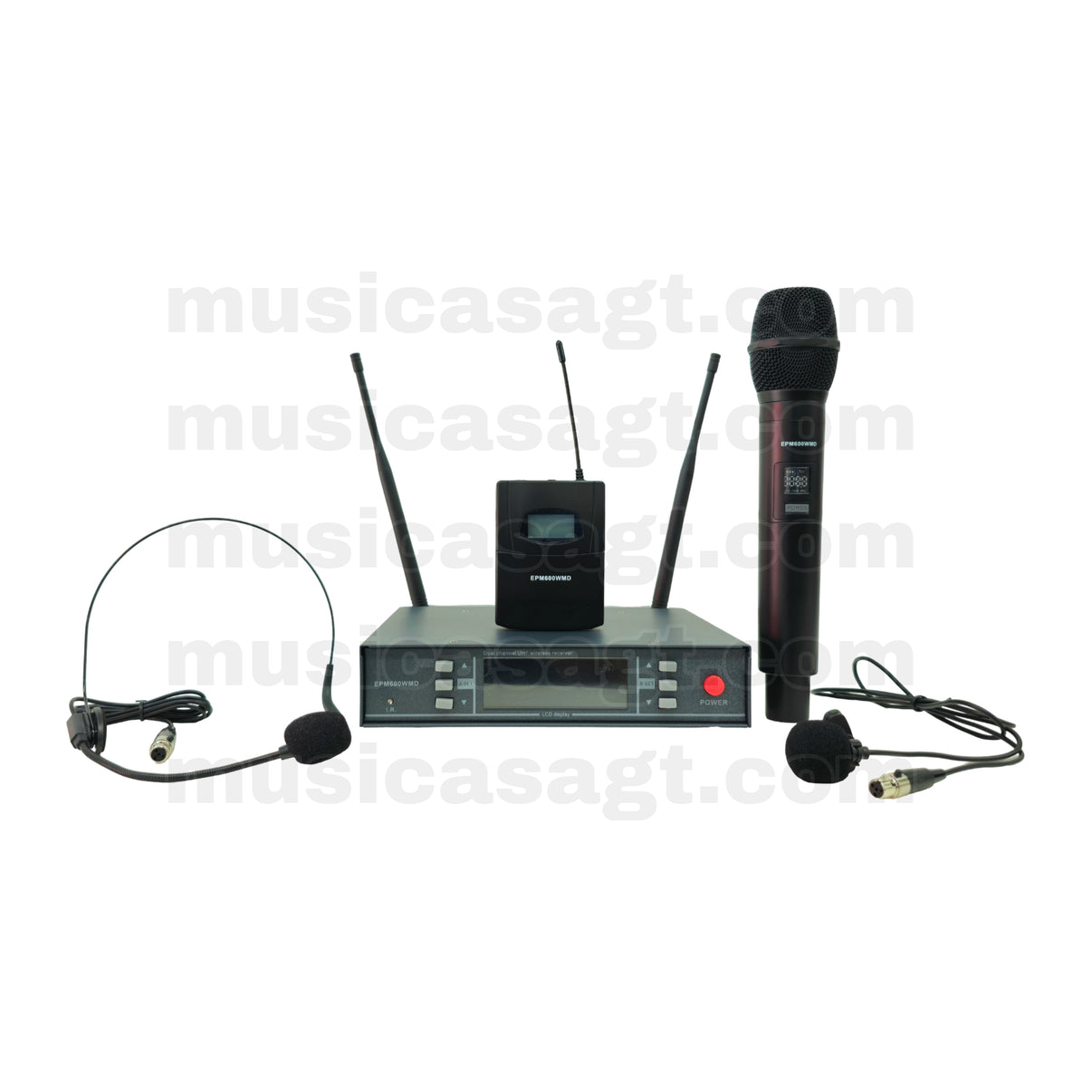 Micrófonos inalámbricos EPIC EPM600WMD de mano, diadema y solapa – Musicasa